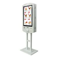 China Double Sided Self-Service Payment Terminal Kiosk With QR Scanner POS Brackets Printer for sale