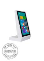China 15.6 inch kiosk standing table rotating plate with touch screen network advertising display All in one PC for sale