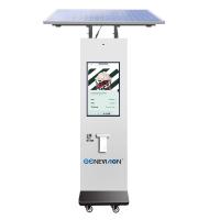 China 27 inch Outdoor Self Service Order Kiosk With Solar Panel Power System for sale