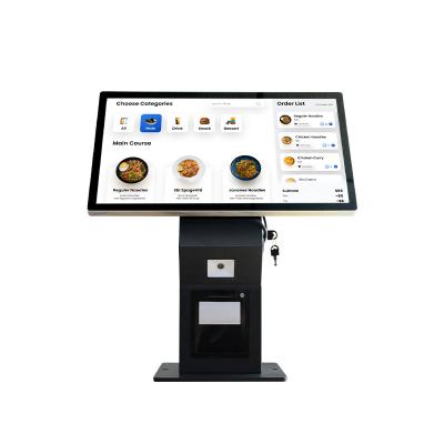 China 21.5 Inch Desktop Capacitive Touch Screen Self Service Automatic Order Kiosk for sale