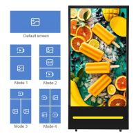 China 43 55 Inch Battery Powered Foldable Portable Waterproof Outdoor Digital Poster lcd advertising Display for sale
