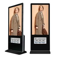 China 55 Inch Floor Standing Android Digital Signage Kiosk With Smart Wireless Charging Station for sale