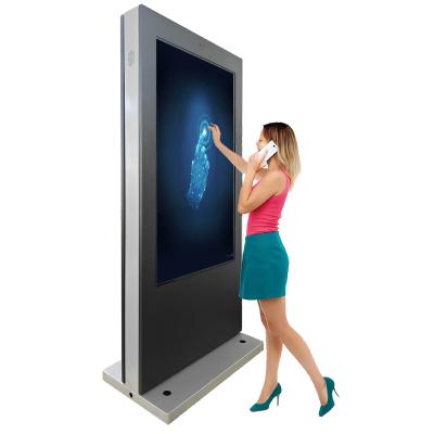 China 55 inch IP65 Waterproof Outdoor Touch Screen Kiosk for Smart City for sale