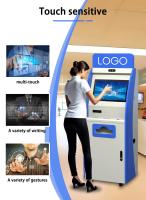 China 22 Inch ID Card Reader A4 Printer QR Code Scanner Self Service Kiosk for Hospital for sale