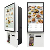 China 21.5'' Wall Mount White Bill Payment Kiosk Menu Display Board Pos Machine for sale