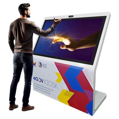 China 55-Inch High-Resolution Touch Screen Kiosk with Inbuilt Camera & Microphone and Government-Grade Security for sale