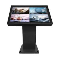 China 43 Inch Fanless IP65 Waterproof Outdoor Wayfinding Touch Screen Totem Black and Aluminum Plate Heat Dissipation Included for sale