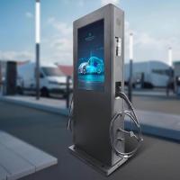 China 43 Inch 22KW Double Electric Car EV Charger Outdoor Digital Signage With OCPP 1.6 or 2.0 for sale