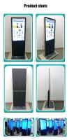 China 43 inch AI Face recognition  Microphone Camera Printer Wifi Touch Screen Kiosk for sale