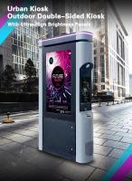 China 55 inch 4K Smart City Air Quality Sensor IK10 Explosion-Proof Glass Touch Screen Kiosk for sale