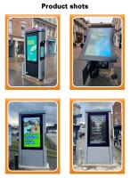 China 55 inch 4K Smart City Air Quality Sensor IK10 Explosion-Proof Glass Touch Screen Kiosk for sale