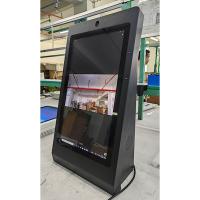 China OCR Passport Reader 24 Inch Desktop Hotel Check In Self Service Kiosk with Camera Microphone for sale