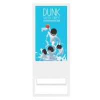 China 43Inch Portable LCD Digital Signage for Restaurant Retail LCD Poster Advertising Display for sale