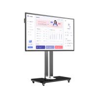 China 55-inch/65-inch Floor-Mounted Smart Interactive Whiteboard System with Mobile Teaching Cart for sale