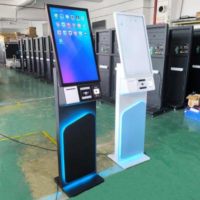 China 27 Inch Self Service Payment Kiosk With LED Light Strip And Touch Screen for sale