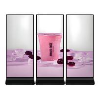 China 69.3 Inch Full-screen Ultra Thin Touch Screen Advertising Player LCD Floor Standing Digital Signage with 4K High Resolution for sale