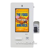 China 21.5 Inch Wall Mount Waterproof Outdoor Food Trailer Kiosk with Camera Touch Screen Self Serving Kiosk for Food Trailer for sale