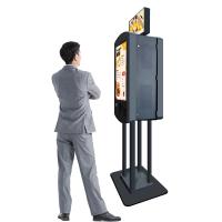 China 32inch Dual-Sided Capacitive Touch Nvidia Chipset Payment Ordering Kiosk with LED Light Box for sale