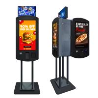 China 32inch Dual-Sided Capacitive Touch Nvidia Chipset Payment Ordering Kiosk with LED Light Box for sale