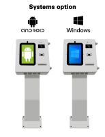 China Restaurant Ordering Outdoor Self-service Kiosk  PCAP Touch Screen Self-service Kiosk 15.6 Inch Self-service Pos System for sale