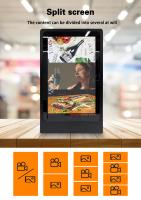 China 15.6 inch Counter top  L typed Portable LCD PCAP Touch Wifi Digital Signage For Restaurant and Retail for sale
