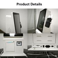 China 15.6 inch Countertop Printer QR Code Scanner Self Service Ordering Machine with POS for sale