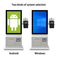 China 15.6 inch Touchscreen Countertop Kiosk Restaurant Self-serve Kiosk With Receipt Printer and QR Code Scanner for sale