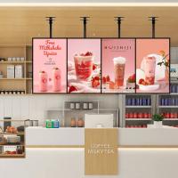 China 43 Inch Digital Menu Boards Wall Mount LCD Display For Restaurant Menu Display for sale