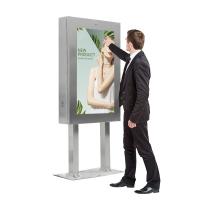 China 43 Inch Stainless Steel 304 IP65 Waterproof Outdoor Digital Signage Kiosk with Wifi for sale