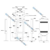 China 43 Inch Stainless Steel 304 IP65 Waterproof Outdoor Digital Signage Kiosk with Wifi for sale
