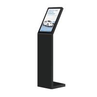 China 18.5 21.5 Inch Self Service Digital Interactive Information Kiosk L Type Vertical Screen Touch Screen Kiosk White for sale