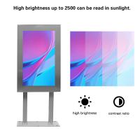 China Hot Sale 43 Inch IP65 Stainless Steel Floor Standing Digital Signage - 2000 Nits High Brightness Factory Direct Wholesale No reviews yet for sale