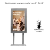 China Hot Sale 43 Inch IP65 Stainless Steel Floor Standing Digital Signage - 2000 Nits High Brightness Factory Direct Wholesale No reviews yet for sale