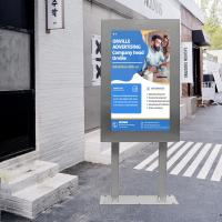 China Hot Sale 43 Inch IP65 Stainless Steel Floor Standing Digital Signage - 2000 Nits High Brightness Factory Direct Wholesale No reviews yet for sale