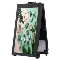 China Solar Powered Portable Digital Kiosk - Foldable LCD Advertising Screen Waterproof Outdoor TV for Outdoor Digital Signage for sale