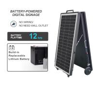 China Solar Powered Portable Digital Kiosk - Foldable LCD Advertising Screen Waterproof Outdoor TV for Outdoor Digital Signage for sale