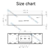 China 58.4inch 4K Wall Mount PCAP Touch Screen LCD Stretched Display Monitor with HDMI in for sale