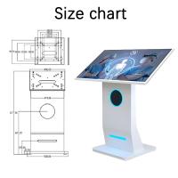 China 21.5 to 55 inch Led light Decoration Floor Standing Touch Screen Kiosk For Query Or Speech for sale