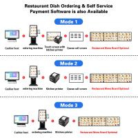 China Restaurant 24 inch Curved Touch Screen Kiosk Countertop Self Payment Machine for sale