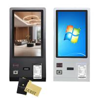 China Hotel Check in Room Key Dispenser 24 inch Touch Screen Self Service Payment Kiosk for sale
