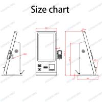 China Hotel Check in Room Key Dispenser 24 inch Touch Screen Self Service Payment Kiosk for sale