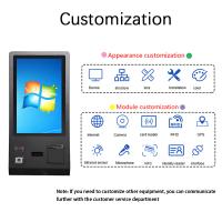 China Hotel Check in Room Key Dispenser 24 inch Touch Screen Self Service Payment Kiosk for sale