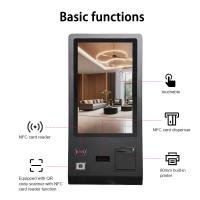 China 24 Hotel Self-Service Kiosk with NFC Card Dispenser & QR Reader & Thermal Printer for sale