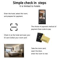 China 24 Hotel Self-Service Kiosk with NFC Card Dispenser & QR Reader & Thermal Printer for sale