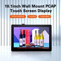 China 10.1 inch Metal Aluminum Frame Wall Mount Android PC PCAP Touch Screen Display for sale