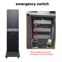 China 32 Inch Smart Phone Cell Phone Charging Kiosk  Wifi Digital Signage With 3 lockers for sale