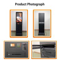 China 32 Inch Smart Phone Cell Phone Charging Kiosk  Wifi Digital Signage With 3 lockers for sale
