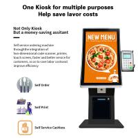 China 23.6-inch Curved-screen Desktop Self-ordering Kiosk for sale