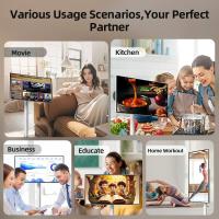 China 21.5 Inch Smart Portable Monitor Screen Digital Signage Display Moving Touch Screen Monitor Android 15 Smart Tv Rollable Tablet for sale