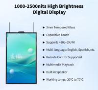 China OEM Ultra-Bright 2K Storefront Digital Signage Window Screen with Android OS and WiFi Cloud Control for Restaurant Digital Menu for sale